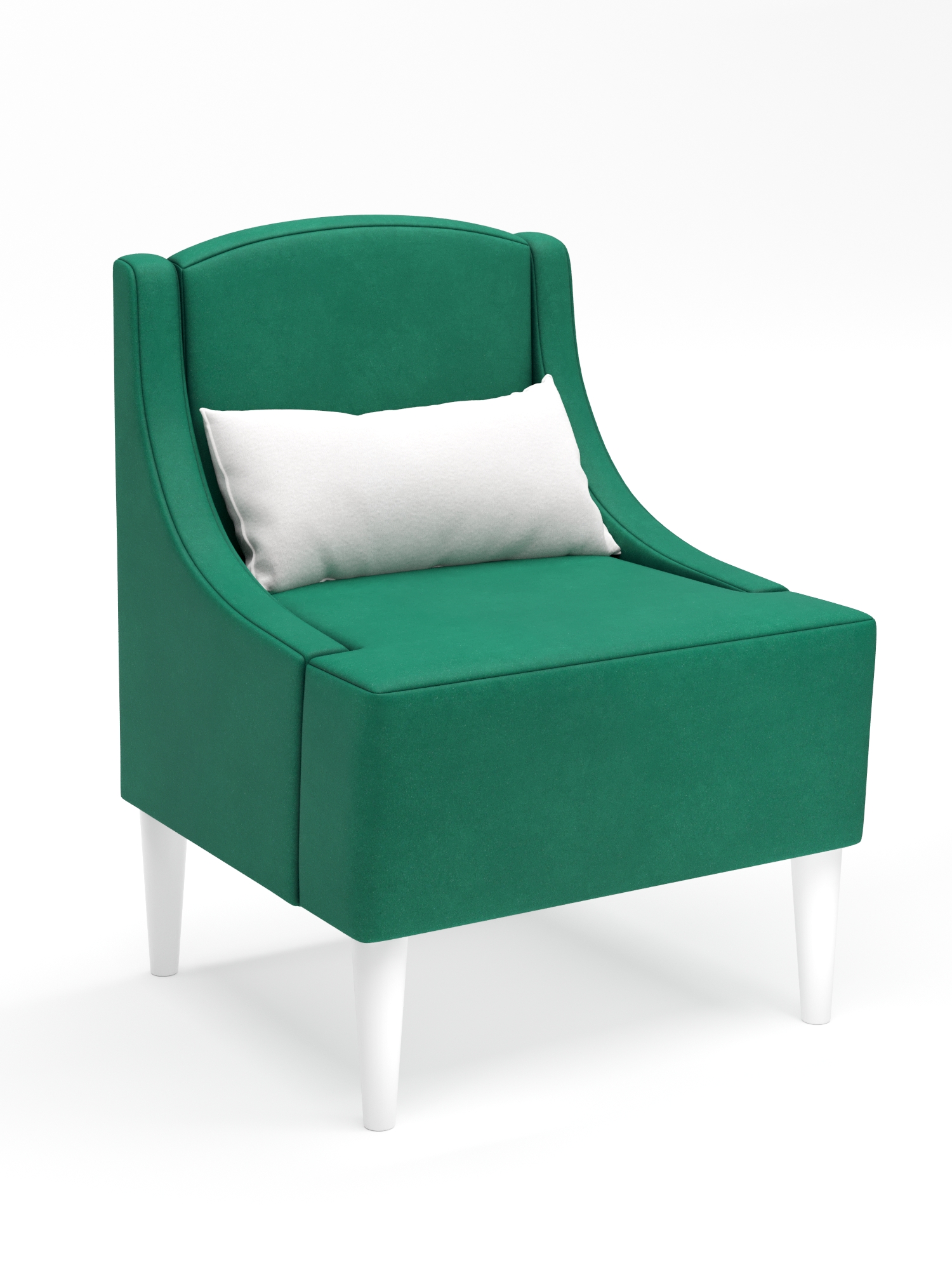 Кресло MONOFIX Лотти зеленый, микровелюр