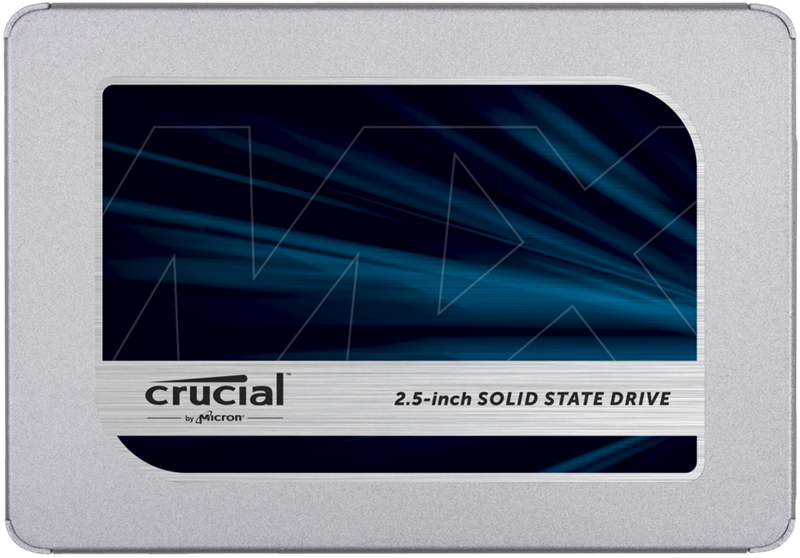 SSD накопитель Crucial MX500 2.5" 500 ГБ (CT500MX500SSD1)
