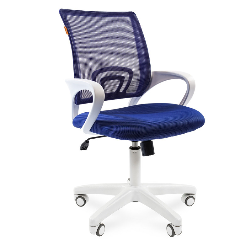 Компьютерное кресло Chairman 696 WHITE синий