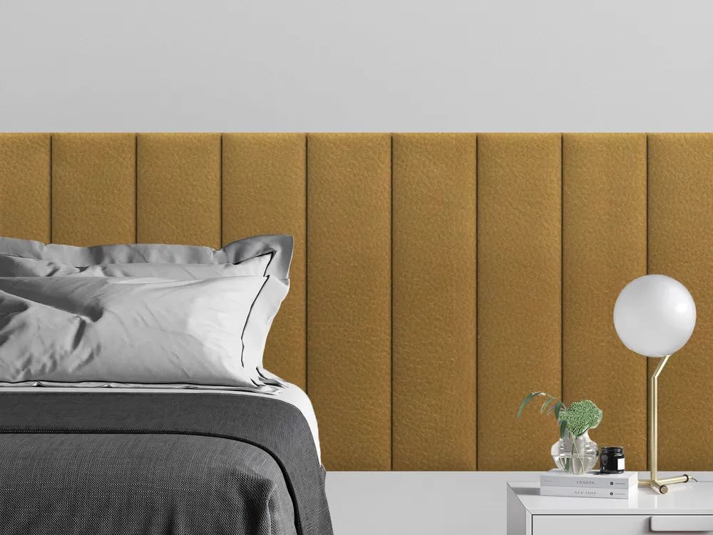 Панель кровати Eco Leather Gold 20х80 см 4 шт.