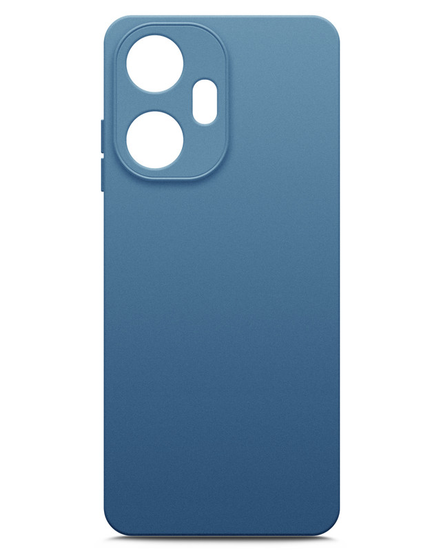 Чехол Brozo на Realme C55 силиконовый синий(матовый)