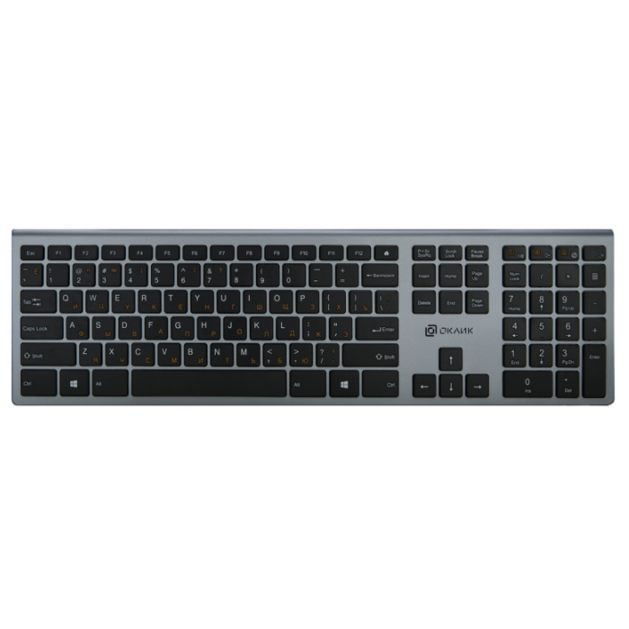 Беспроводная клавиатура OKLICK 890S Gray