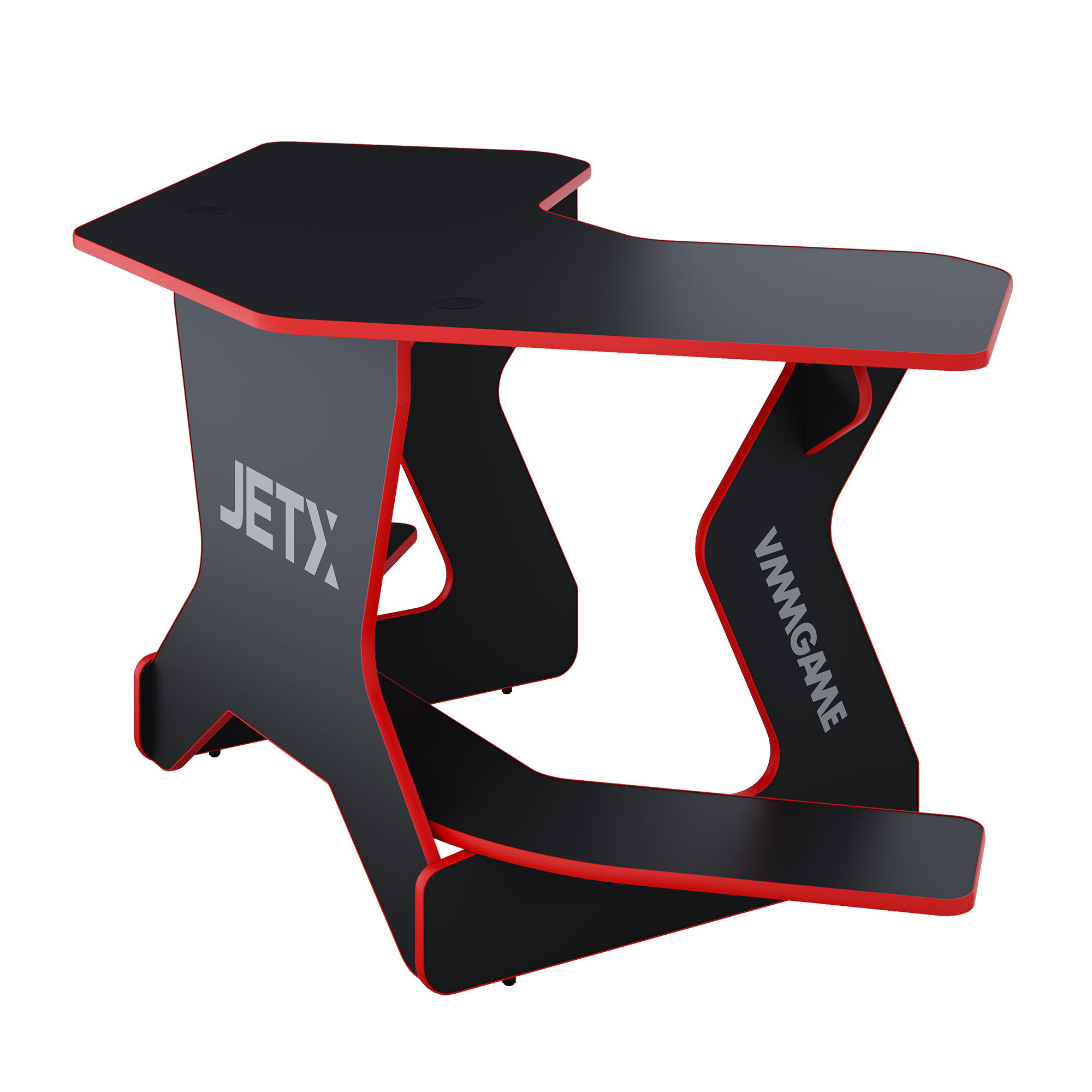 Игровой угловой компьютерный стол VMMGAME JETX DARK RED, SF-1BRD