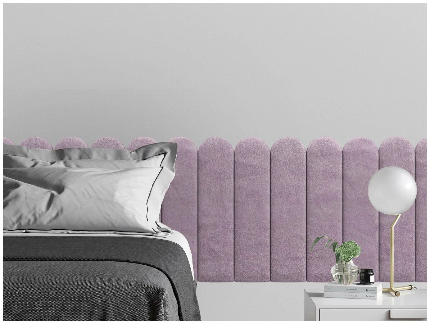 Панель кровати Velour Pink 15х60R см 4 шт.