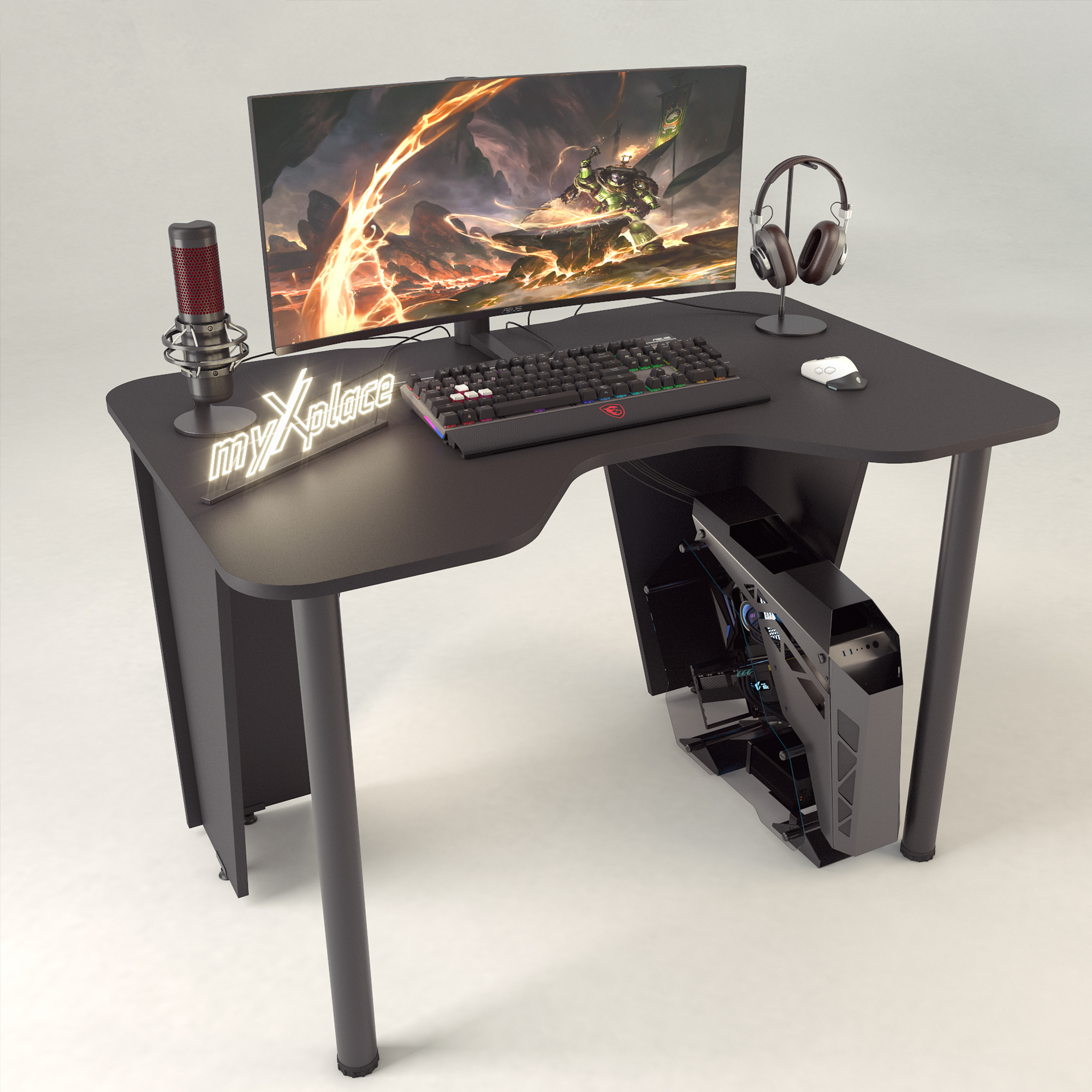Игровой компьютерный стол myXplace 110, Черный