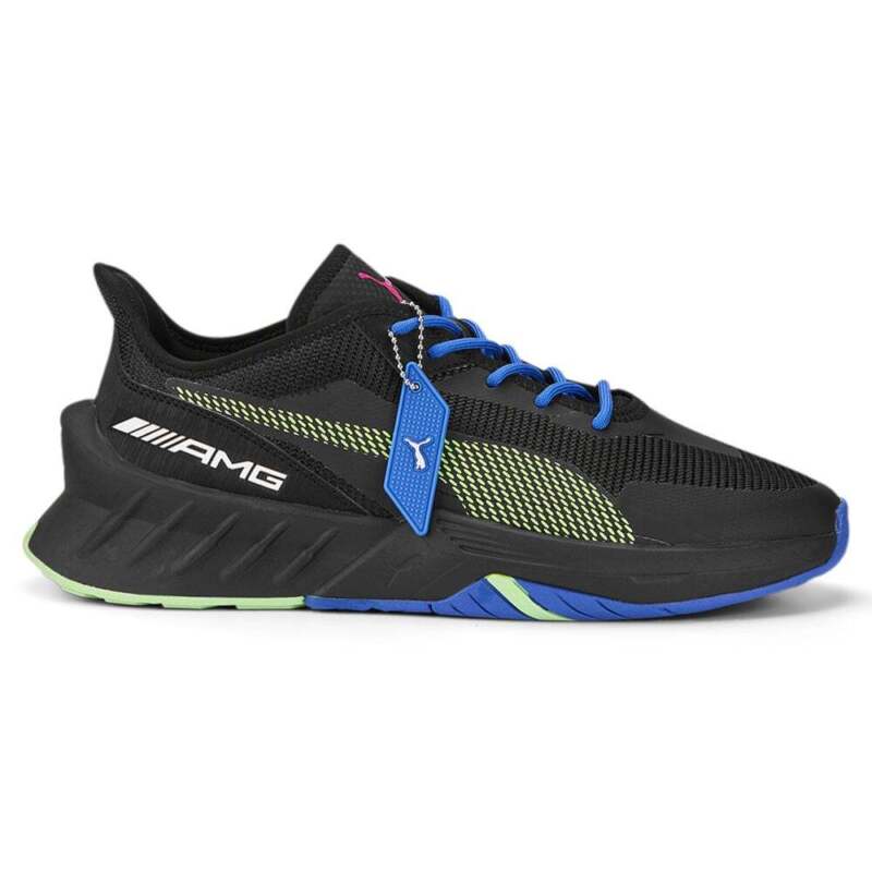 Кроссовки Puma Mapf1 AMG Maco SL для мужчин, размер 40,5, 30747102, Black-Royal Sapph