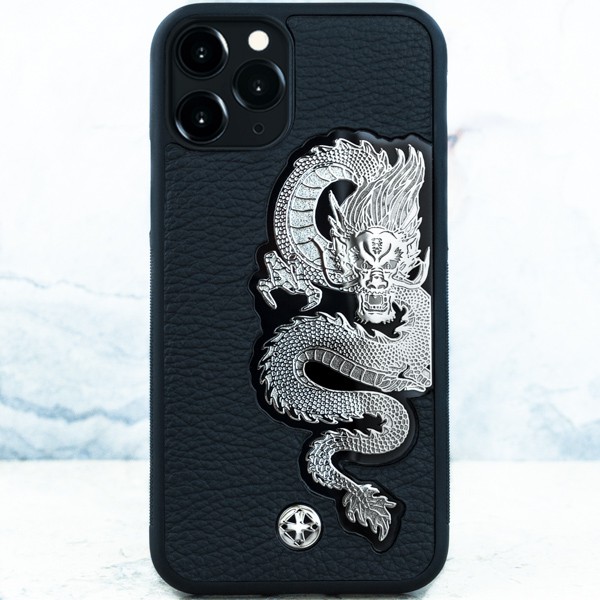 Чехол iPhone 14 Pro - Euphoria HM Premium Mighty Dragon Black - Euphoria HM Premium