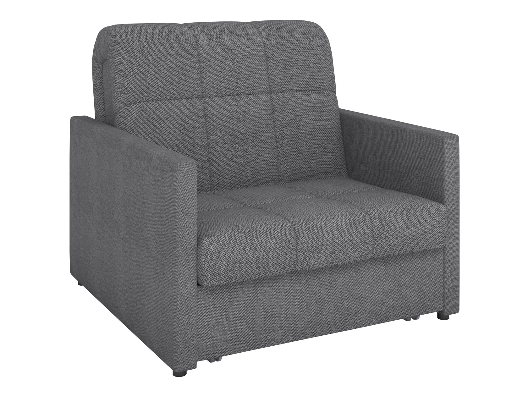 Кресло-кровать Первый Мебельный Одри Темно-серый, рогожка