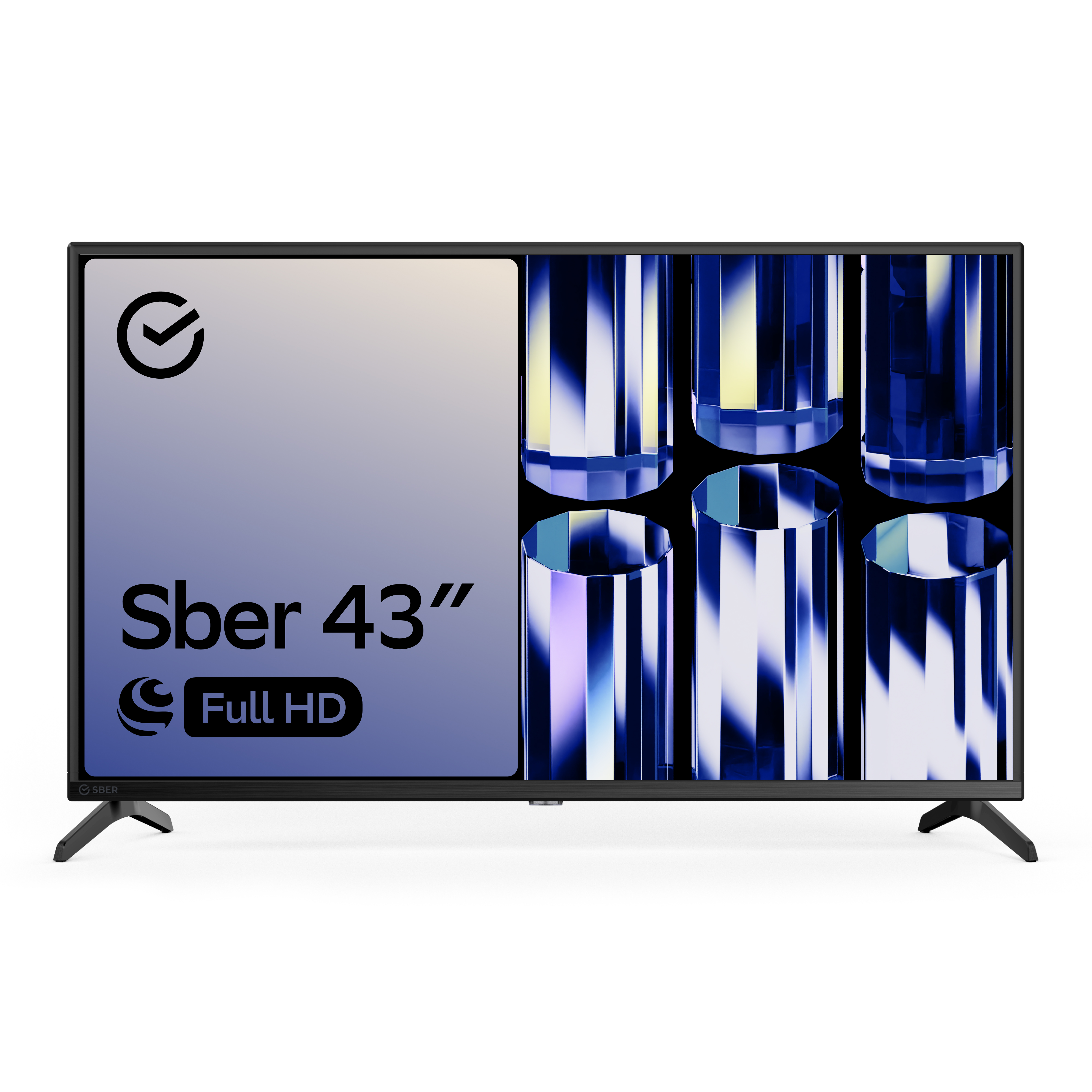 Телевизор Sber SDX-43F2012B, 43"(109 см), FHD
