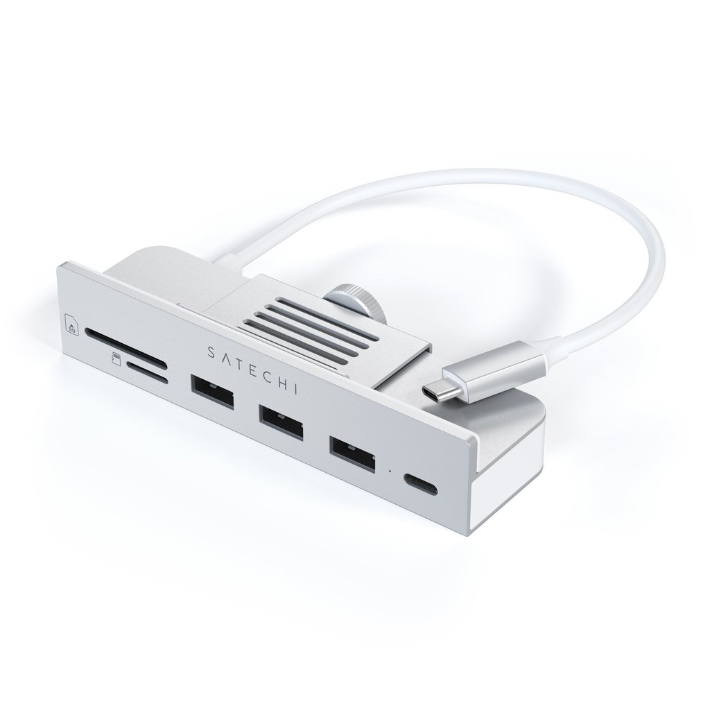 USB-C-концентратор Satechi Aluminum USB-C Clamp Hub для 24" iMac - Цвет серый космос