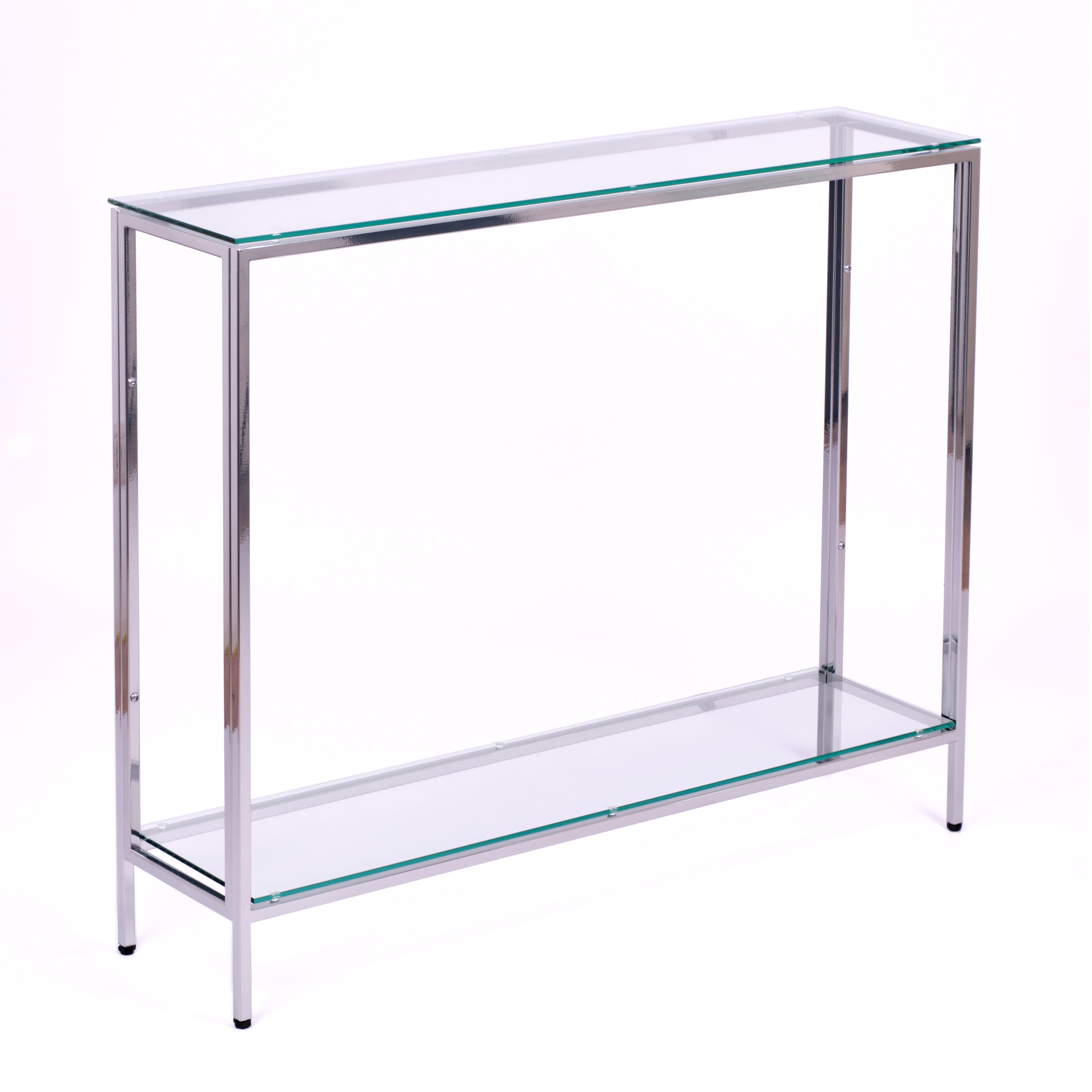 Консольный стол 1082-CS clear серебряный AllConsoles 100x25x80