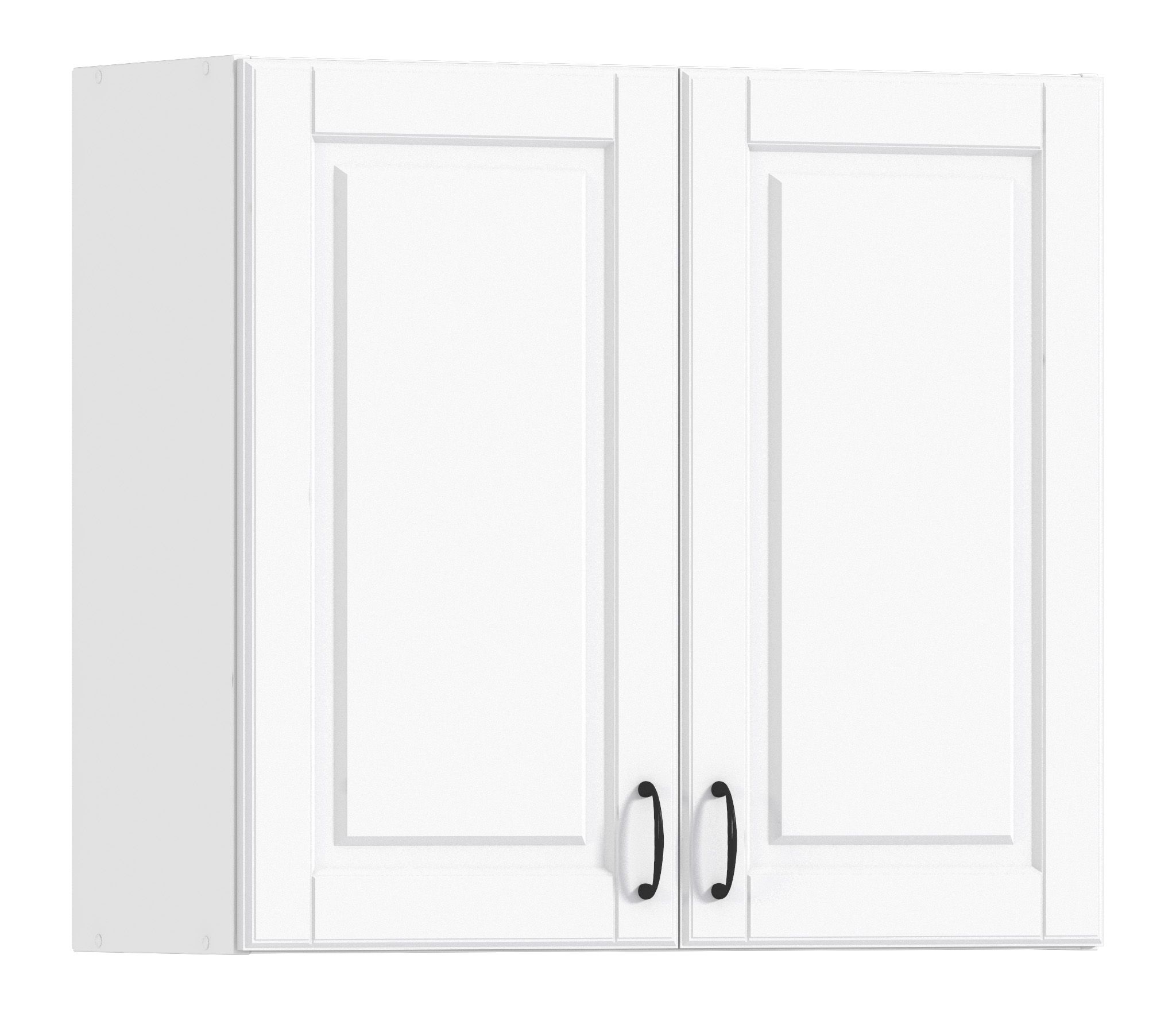 Навесной шкаф горизонтальный СТОЛПЛИТ Регина РП-80 с 2 фасадами белый, 80х72х28 см