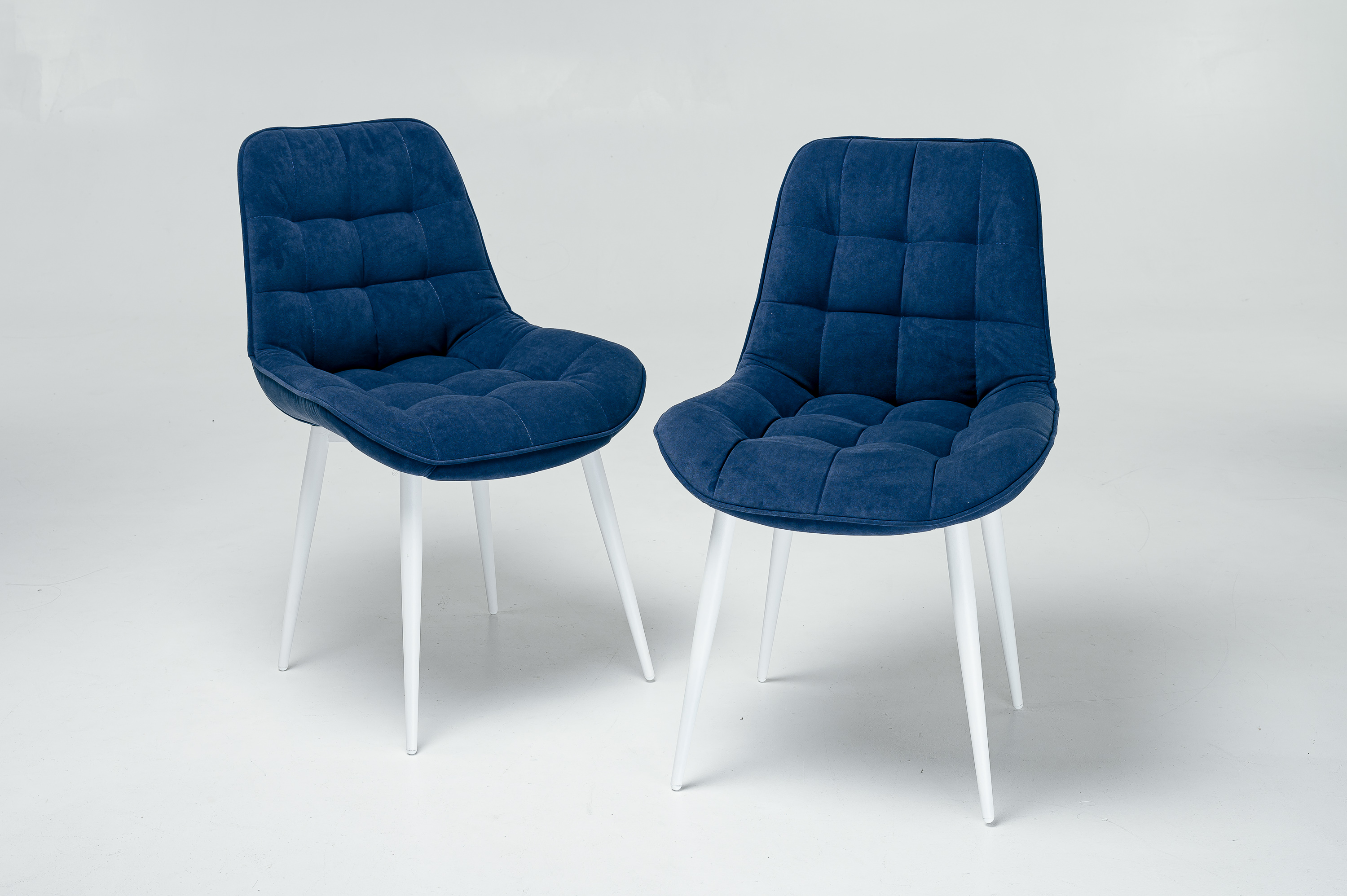Комплект стульев Brendoss 700, 2 шт, синий/ножки белые
