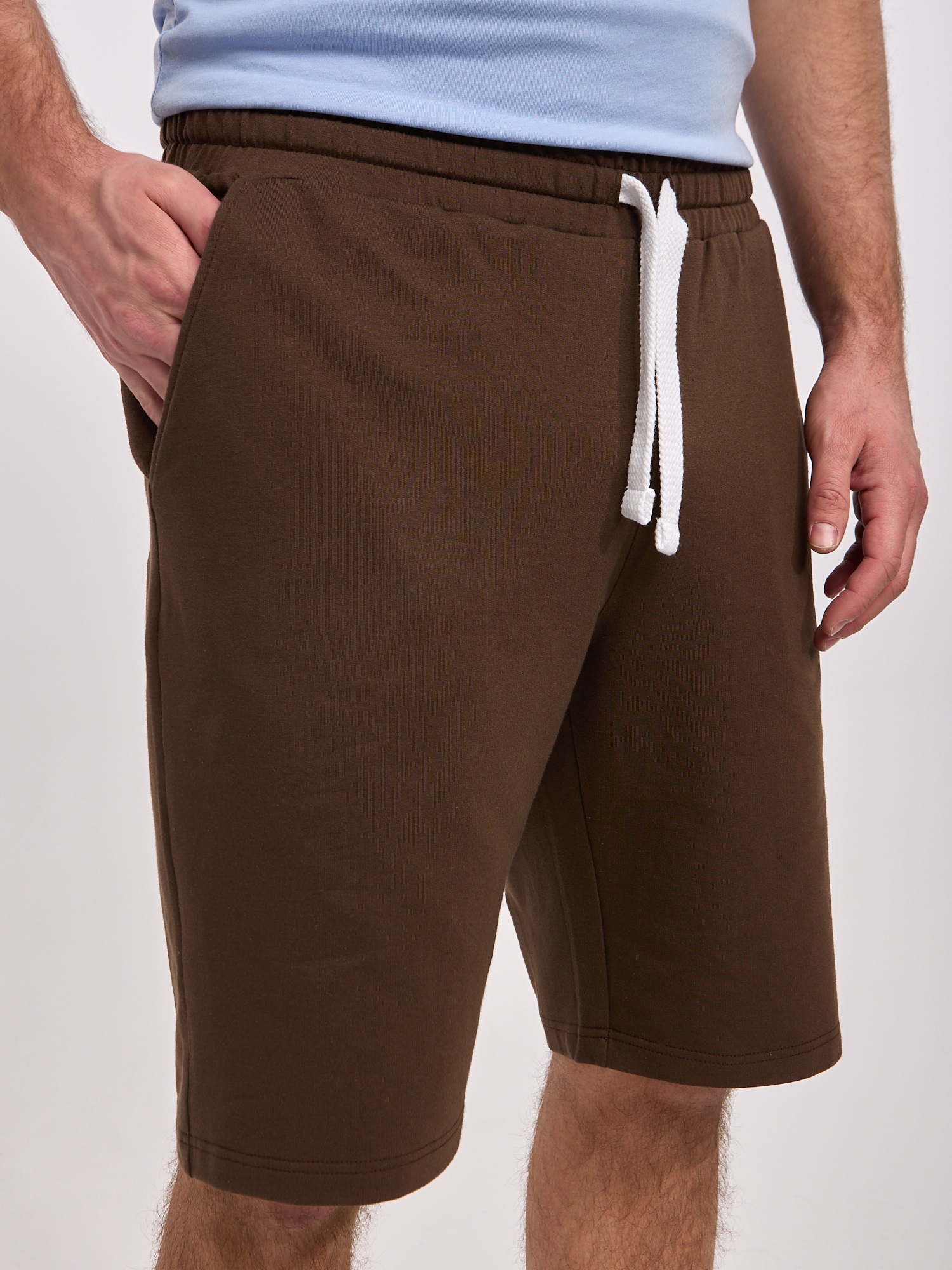 Трикотажные шорты мужские Jonquil 107Ш08-0067 коричневые XS