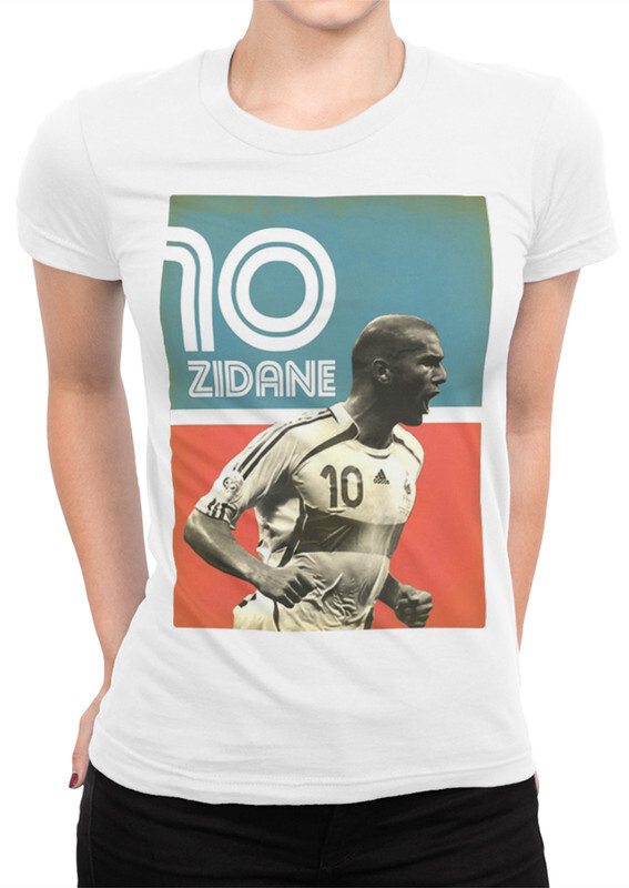 Футболка женская DreamShirts Studio Футболист Зинедин Зидан 365-zidane-1 белая XS