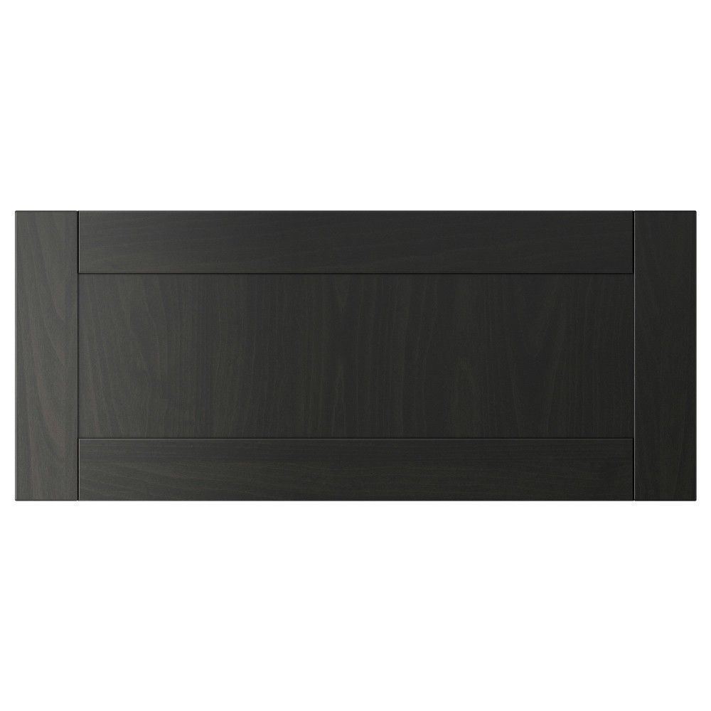 Мебельный фасад IKEA ХАНВИКЕН 904.354.56 черно-коричневый, 60x26 см
