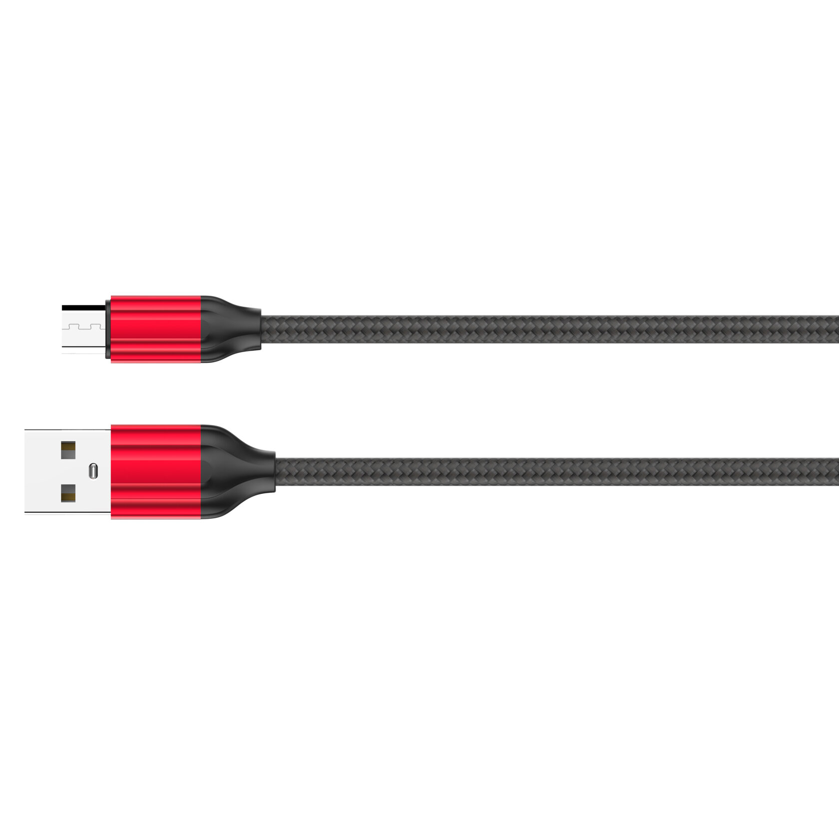LDNIO LS432/ USB кабель Micro/ 2m/ 2.4A/ медь: 120 жил/ Нейлоновая оплетка/ Red