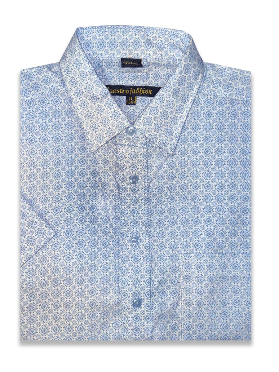Рубашка мужская Maestro Viman 2-K голубая 41/170-178