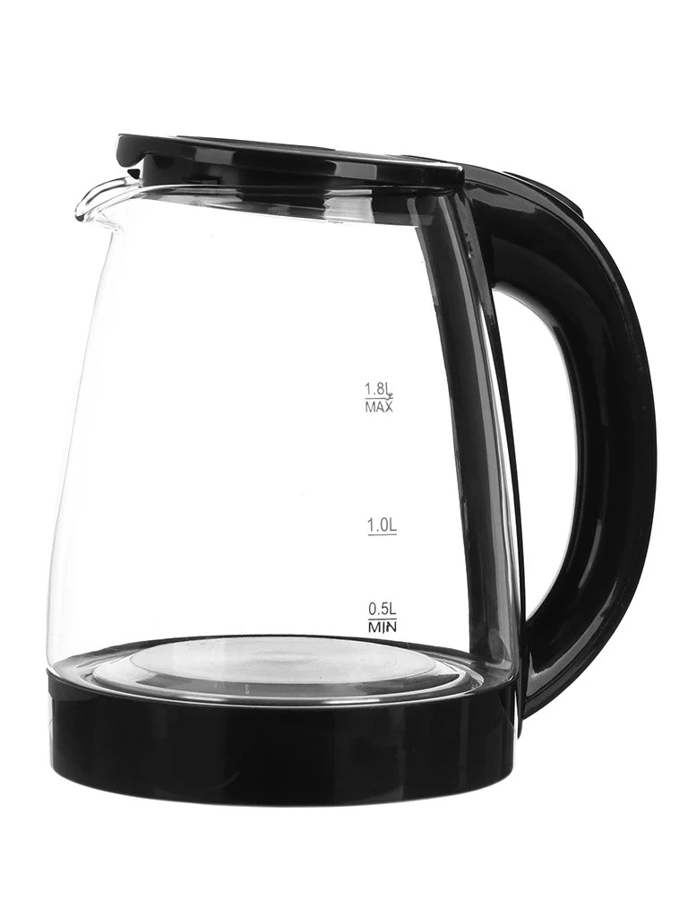 Чайник электрический Добрыня DO-1254 1.8 л Transparent, Black