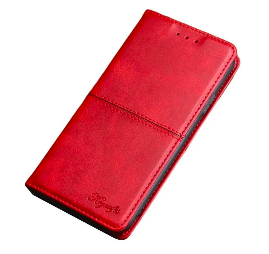 Чехол MyPads для Samsung Galaxy A13 5G / Galaxy A04s красный с магнитной крышкой