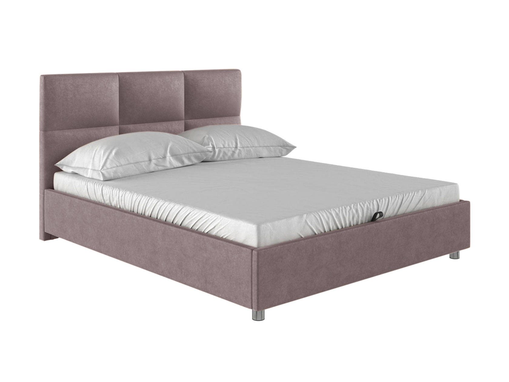 Кровать с подъемным механизмом Первый Мебельный Паулина Какао, велюр 160х200 см