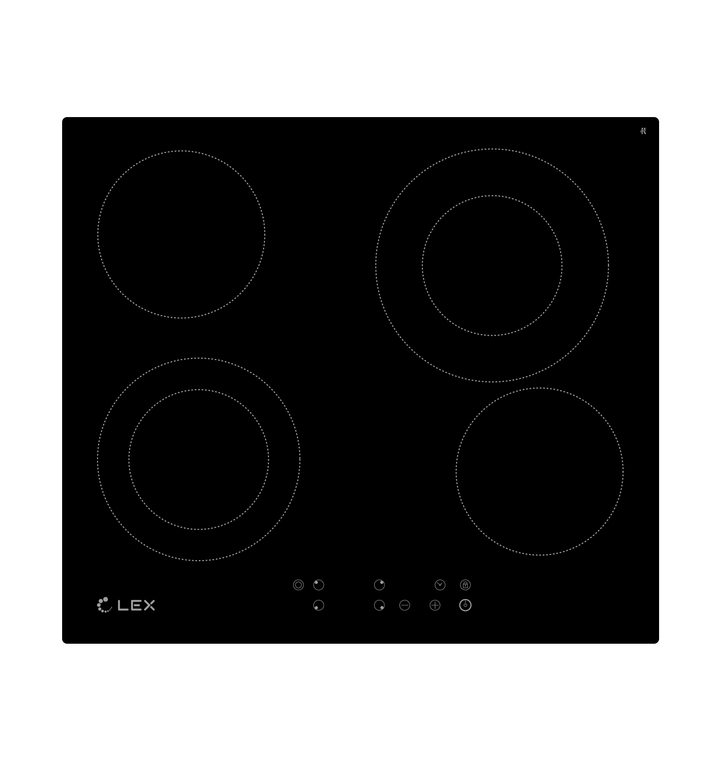 Встраиваемая варочная панель электрическая LEX CHYO000192 черный