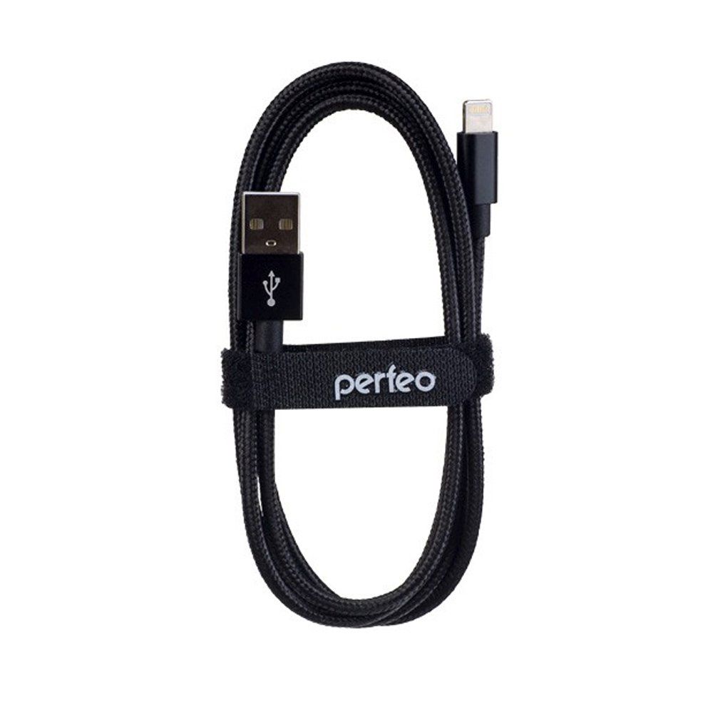 Кабель Perfeo для iPhone, USB - 8 PIN (Lightning), черный, длина 3 м. (I4304)