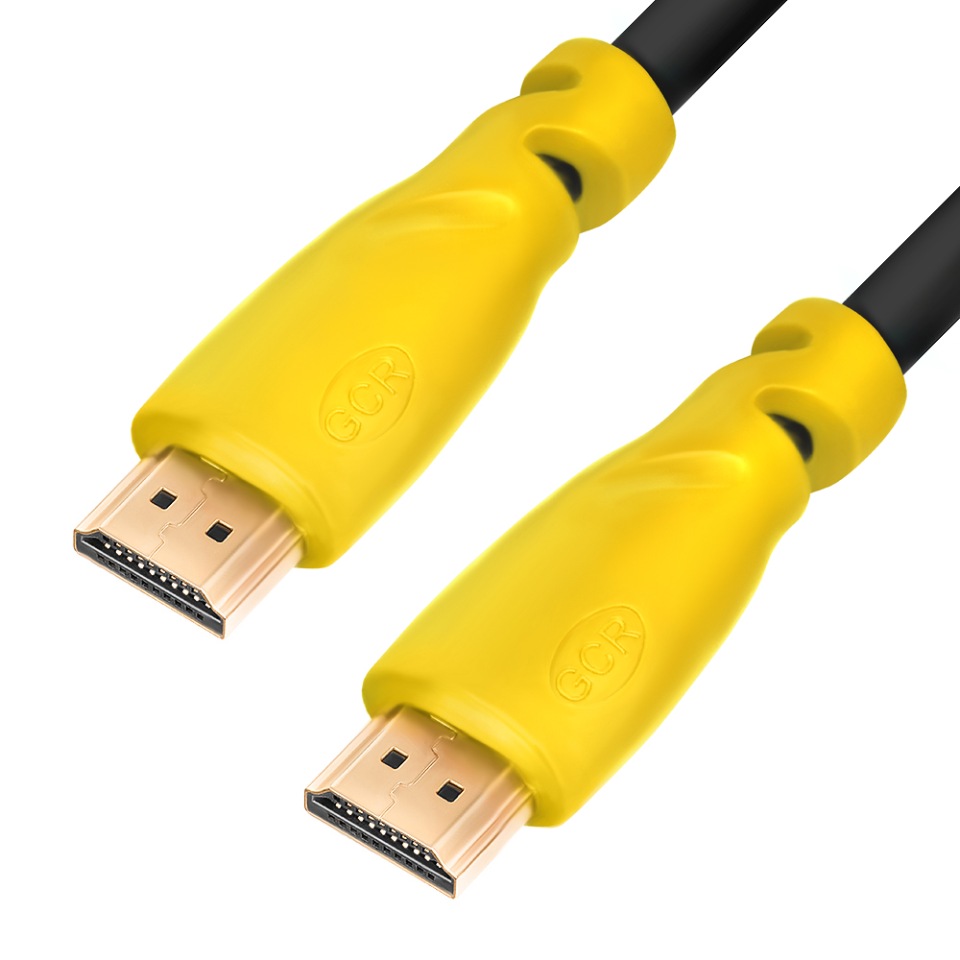 Кабель GCR GCR-HM301 HDMI - HDMI 2 м Yellow/Black