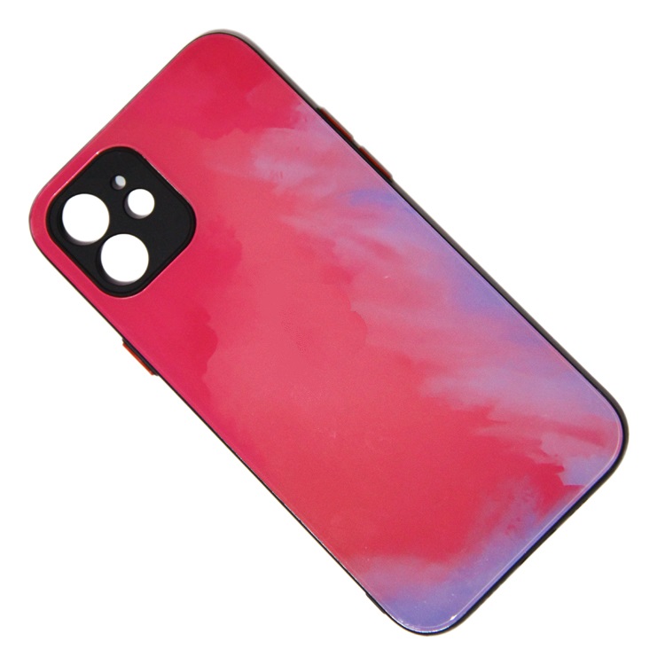 Чехол iPhone 12 силиконовый ART №1 <фиолетовый>