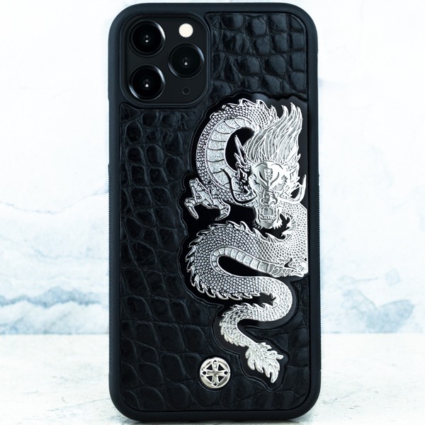 Чехол iPhone 14 Pro - Euphoria HM Premium Mighty Dragon MiniCROC - Euphoria HM Premium