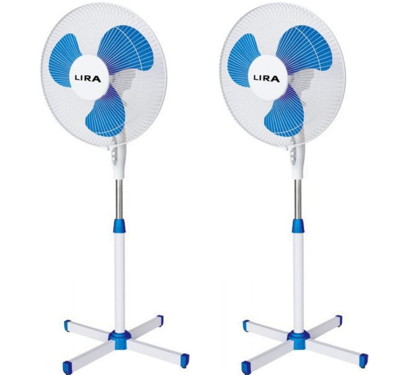Вентилятор напольный Lira LR-1101 White, Blue