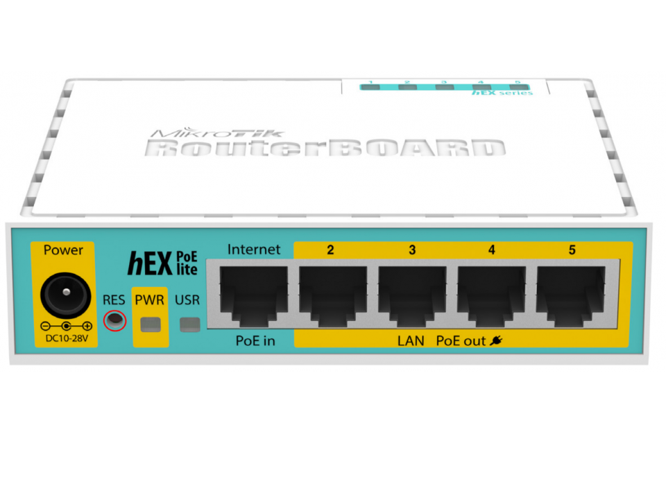 Маршрутизатор MIKROTIK hEX PoE lite (RB750UPr2)