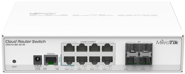 Маршрутизатор MIKROTIK CRS112-8G-4S-IN