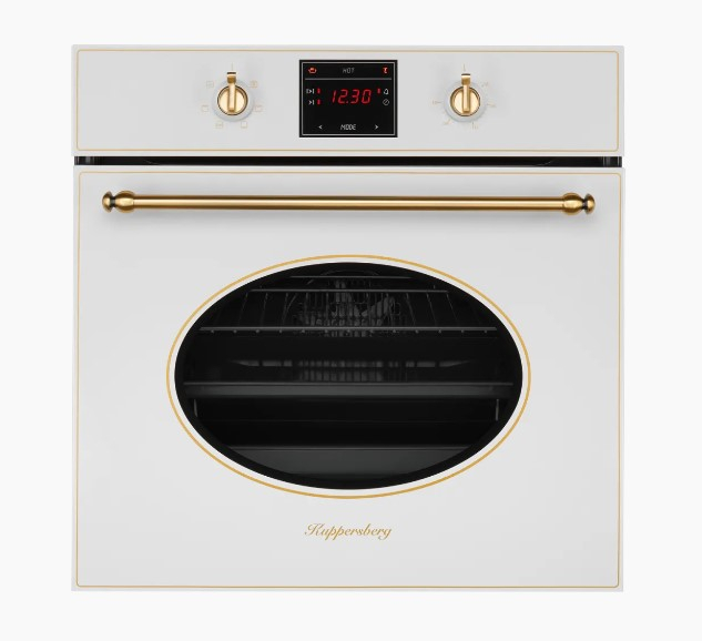 Встраиваемый электрический духовой шкаф Kuppersberg SR 615 W Bronze белый, золотистый