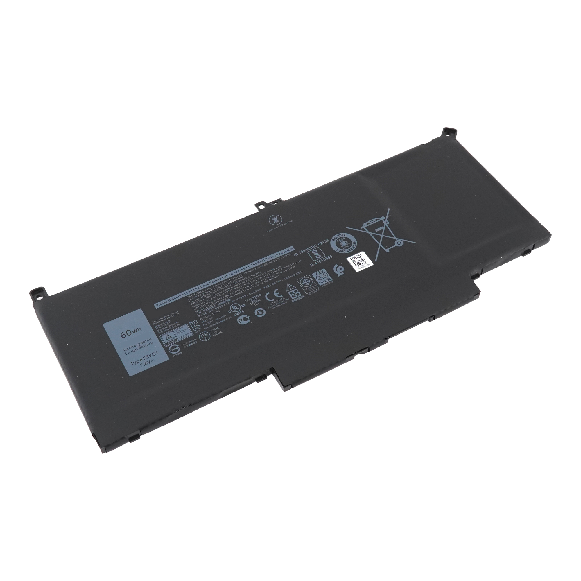 Аккумулятор F3YGT для Dell Latitude 12 7290 и др.  F3YGT, 0F3YGTY, 0MYJ96