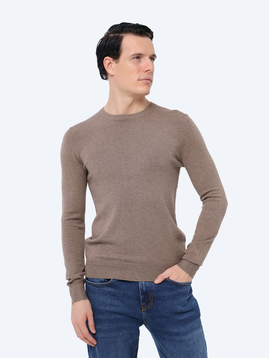 Джемпер мужской Vitacci TM0101-04 коричневый 3XL