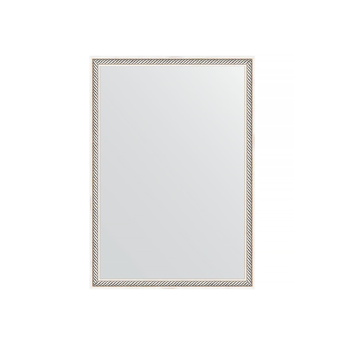 Зеркало в раме 48x68см Evoform BY 0622 витое серебро