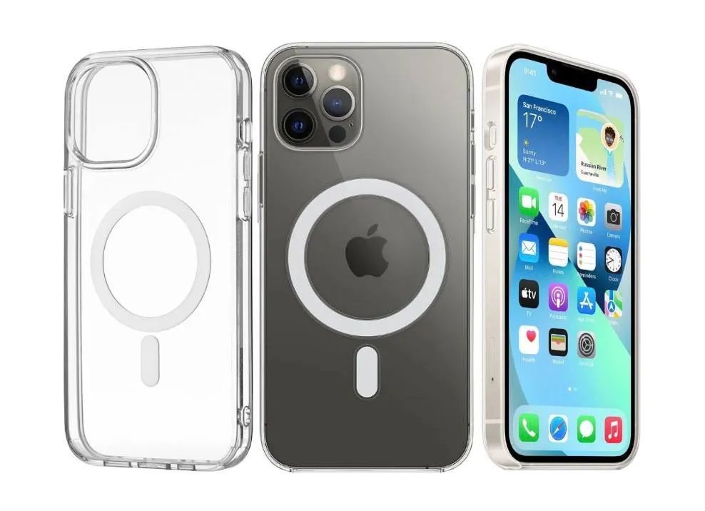 Чехол MagSafe для iPhone 12 Pro Max / Clear Case MagSafe