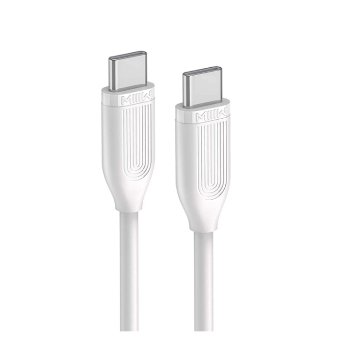 Кабель usb type-c - usb type-c MiiiW MAX MWQE01 60W 1.2 м белый