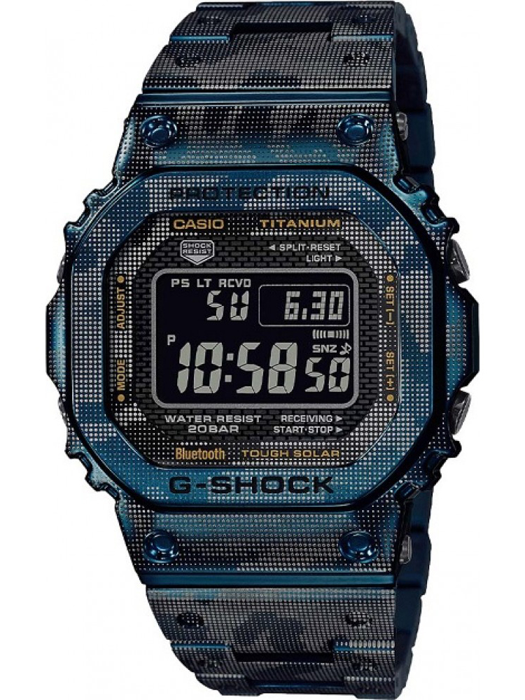 Наручные часы мужские Casio GMW-B5000TCF-2 серые/синие
