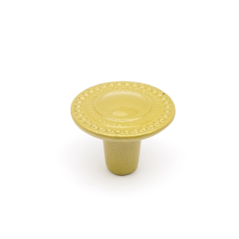 Ручка-кнопка для мебели Трибатрон малая золотой металлик 25 мм