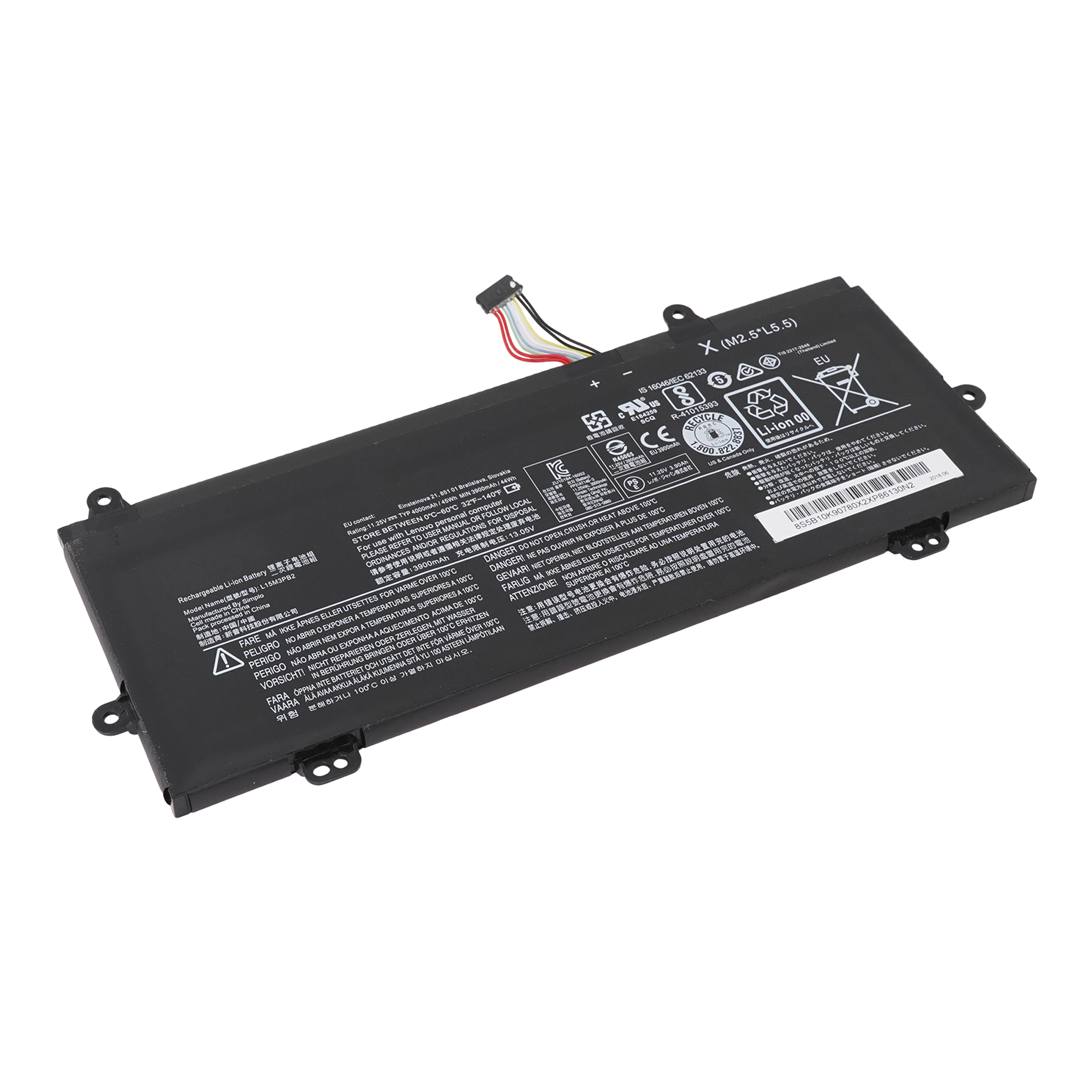 Аккумулятор  L15M3PB2 для Lenovo N22 и др. L15C3PB0, 5B10K90783, 5B10K90780