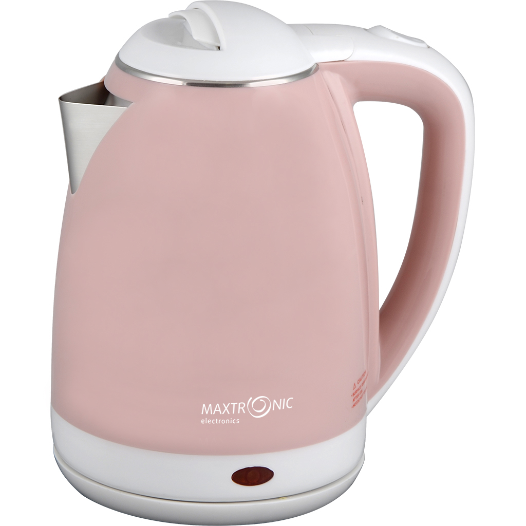Чайник электрический MAXTRONIC MAX-317 A 1.8 л белый, розовый