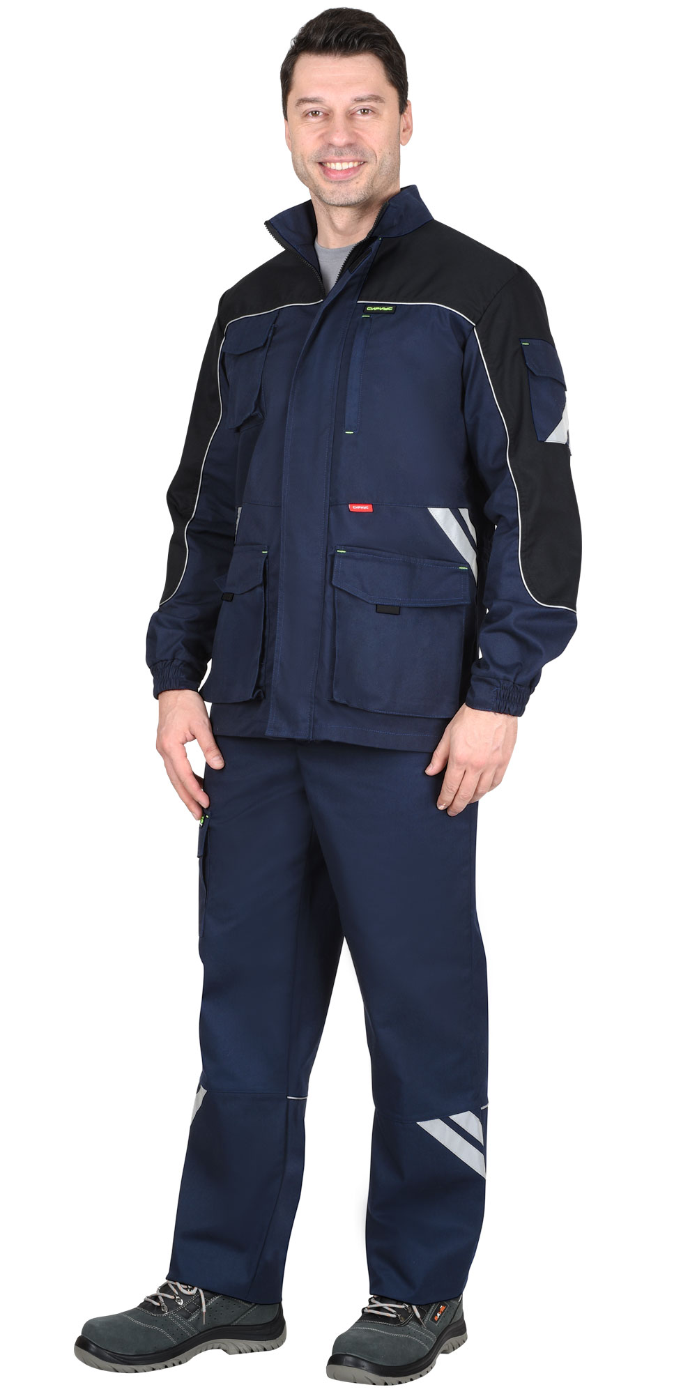Куртка рабочая мужская СириуС 1366 синяя 48/182-188