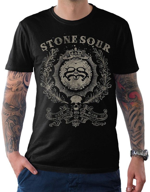 Футболка мужская DreamShirts Studio Stone Sour MSC-33331-2 черная 3XL