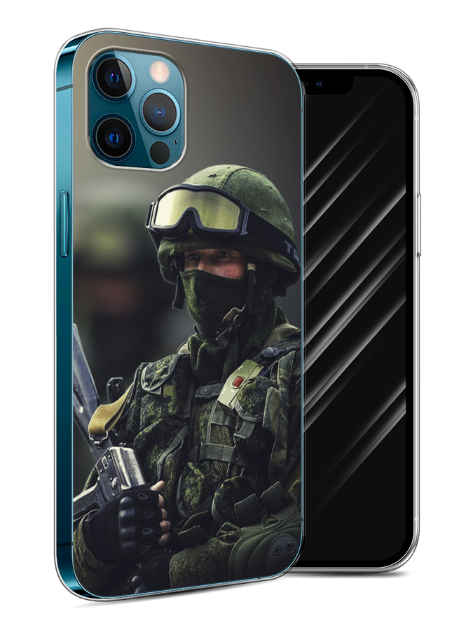 Чехол Awog на Apple iPhone 12 / Айфон 12 "Солдат"