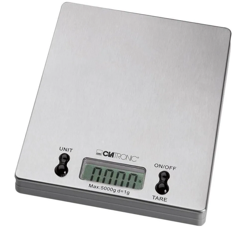 Весы кухонные Clatronic KW 3367 EDS серебристый