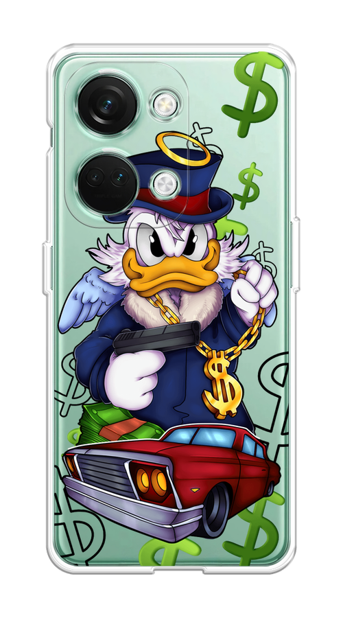 Чехол на OnePlus Nord 3 "Scrooge McDuck with a Gold Chain"