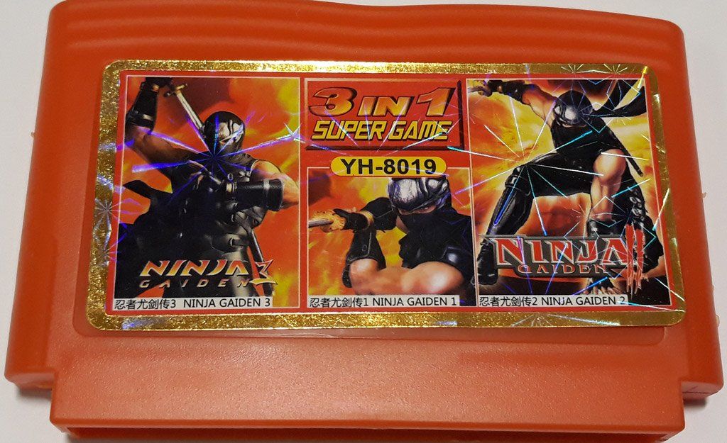 Картридж Сборник игр 3 в 1 YH 8019 NINJA GAIDEN 1+2+3 (8 bit)