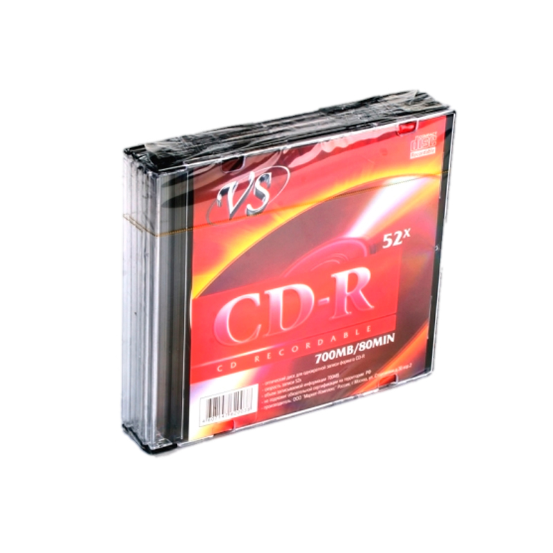 Диски VS CD-R 700Mb Slim Case 5шт